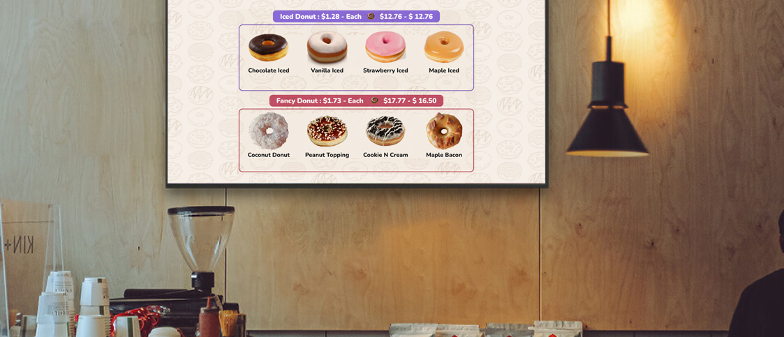 Digital Menu - Acadia POS